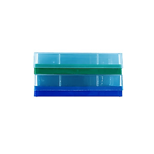 LUERFLEX 96 Wells PCR Tube Rack for 0.2ml 0.1ml Strips Tubes, The Lid is for Non-Skirted PCR Plate Pack of 2