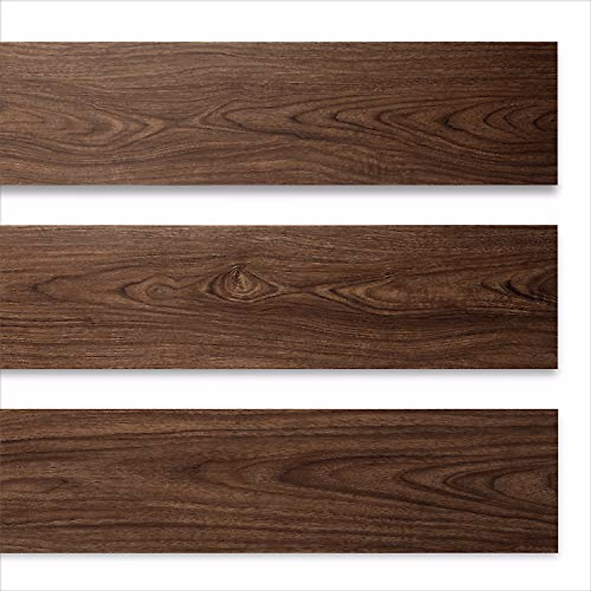 LUCiDA SURFACES Luxury Vinyl Flooring Tiles | Peel and Stick Floor Tile for DIY Installation | 12 Wood Look Planks | Chestnut | BaseCore | 18 Sq. Feet