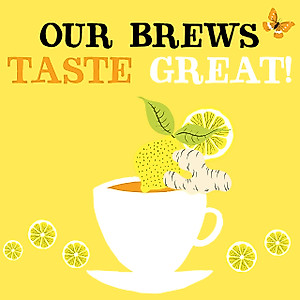 Clipper Tea, Lemon & Ginger, Organic Tea with Ginger Root and Lemongrass, Plant Based Herbal Tea, Caffeine-Free British Tea, 1 Pack, 20 Unbleached Tea Bags