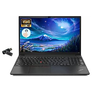 New Lenovo ThinkPad E15 Gen 2 Business Laptop, 15.6" FHD IPS Display, Core i7-1165G7, Windows 10 Pro, 32GB RAM 1TB SSD, Backlit Kboard,Tech Deal USB