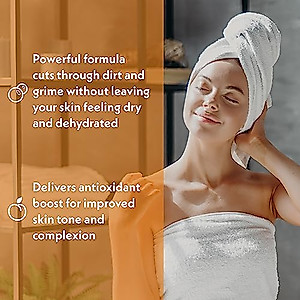 Vitamin C Cleanser Face Wash | HUGE 8 oz Anti Aging Facial Cleanser for Dark Circles, Age Spots and Fine Lines | Natural Gel Face Cleanser with Aloe Vera, Vitamin E & Rosehip