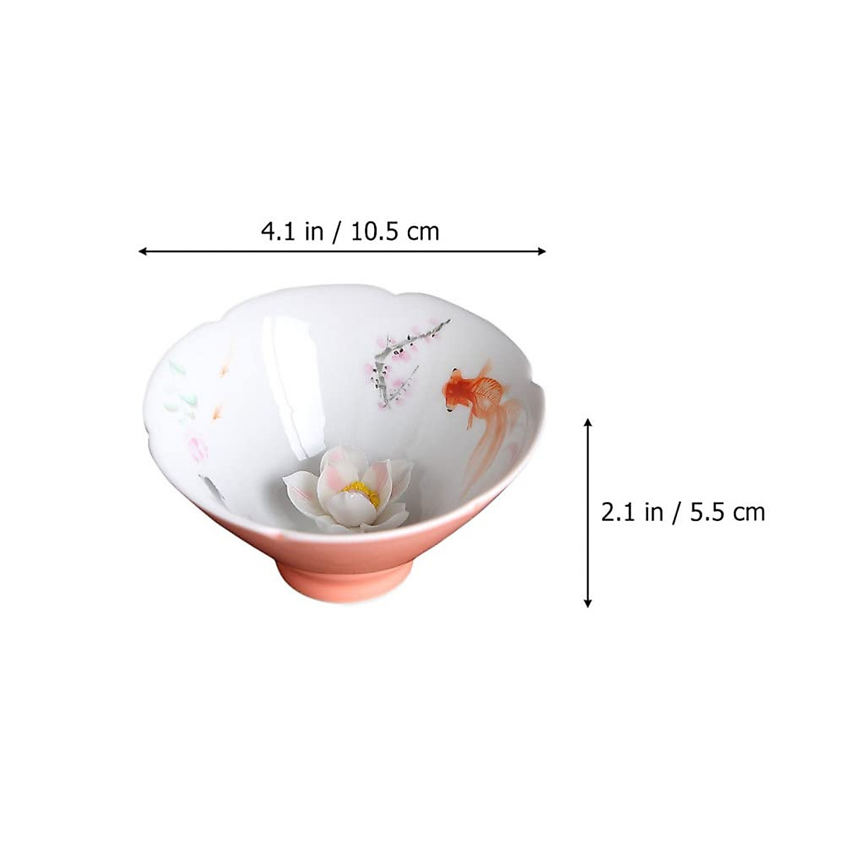 Hemoton Ramekins Cereal Bowl Bowls Japanese Tea Set Colorful Painting Tea Cup Household Teaware Ceramic Tea Cup Chinese Tea Tasting Cup Chinese Tea Set Soup Soup Bowls Bowl Mini Tea Cup