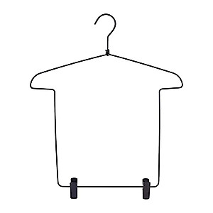 IEUDNS Metal Wire Body Shape Coat Rack for Girls Shirts Garments Holder Clothing Hanger Clothes Display Hanger for Cloakroom Closet Bedroom Laundry , Black
