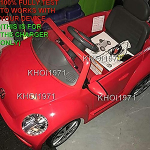 KHOI1971 Wall Charger AC Adapter Compatible with ROLLPLAY Volkswagen Beetle Ride on W486 W486TG W486TG-R W486AC 6V Battery