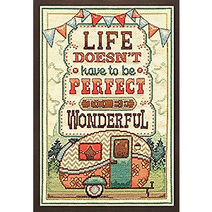 Design Works Crafts Inc. 2903 Wonderful Life, 8'' x 12' Counted Cross Stitch Kit, 8" by 12", Multicolor