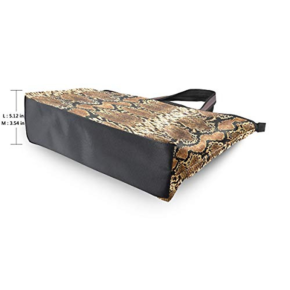 QMXO Snake Skin Print Handbags and Purse for Women Tote Bag Large Capacity Top Handle Shopper Shoulder Bag