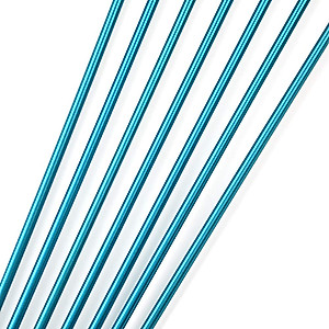 SHARROW 30Inch Archery Aluminum Arrows Target Practice Hunting Arrows Spine 500 with Removable Tips for Compound & Recurve Bow (12 pcs Blue Shaft)