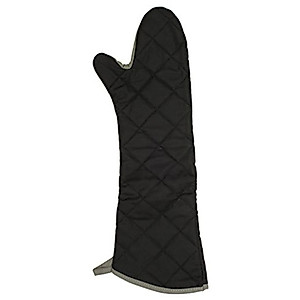 Ritz CL2PX24ELBKBK Flame-Resistant Pyrotex Oven Mitt, 24", Black, Pair