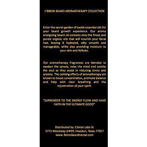 L'Biron Beard Nectar - Lavender Eucalyptus - Aromatherapy nectar that restores moisture, softens hair and reduces itch