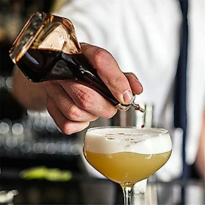 Bitters Bottle - 50ml Glass Dash Bottle with Stainless Steel Dasher Top, Professional Bar Tool for Making Cocktails - DSBT0001