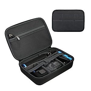 JSVER Hard Case for GoPro Cameras Carrying Case For Gopro Hero 11/10/9/8/7/AKASO EK7000/AKASO Brave 4 4K /Brave 7 LE/Brave 8/AKASO V50X /insta360 and Other Action Cameras