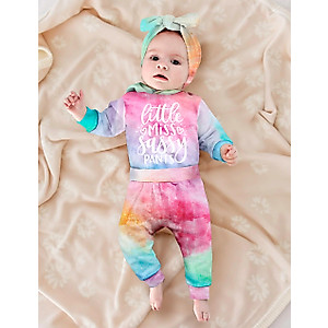 KANGKANG Baby Girl Clothes 6-9 Month Baby Girl Outfits Baby Girls' Clothing Long Sleeve Hoodie Pullover Infant Girl Clothes Baby Girl Fall Winter Clothes