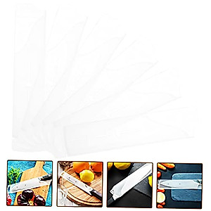 AUTSUPPL 6pcs Knife Case Kitchen Blade Sleeves Chef Knife Cutter Cover Clear Cutter Protective Sleeves Sleeve Protectors Scissors Kitchen Knife Suitcase Protector Pp