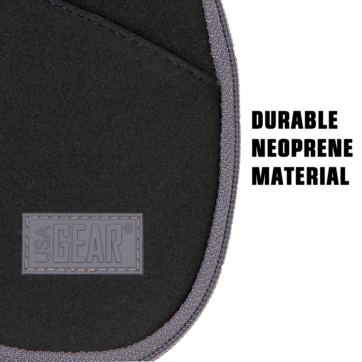 USA GEAR Mobile Hotspot Device Travel Case - Portable WiFi Hotspot for Travel Carrying Case w/Durable Neoprene, Belt Loop - Compatible with NETGEAR Nightawk M6, SIMO Solis Lite, GlocalMe U3, and More