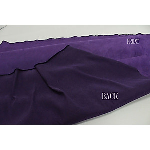 Mybecca Microsuede Fabric 58/60" Width Fabric by The Yard Color : Purple (1 Yard, 36"x58") (Precut into 1 Yard Pieces by Prime)