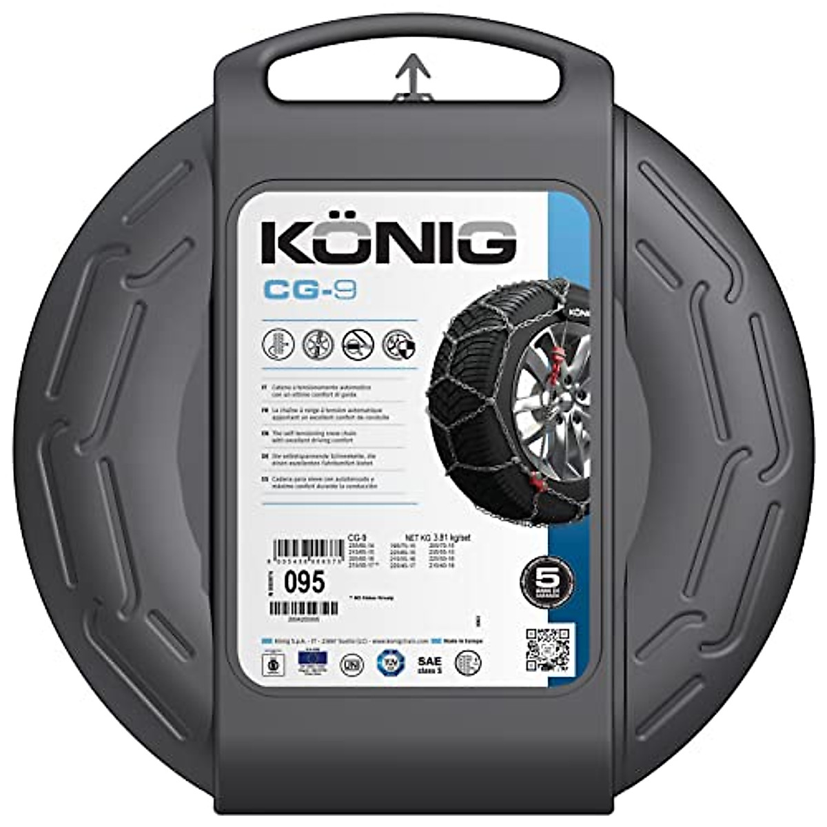 KÖNIG CG-9 105 Snow Chains, Set of 2