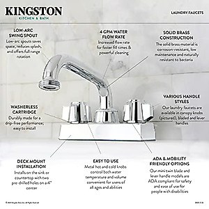Kingston Brass KB471 Laundry Faucet, Polished Chrome, 5.75 x 4.5 x 1.88