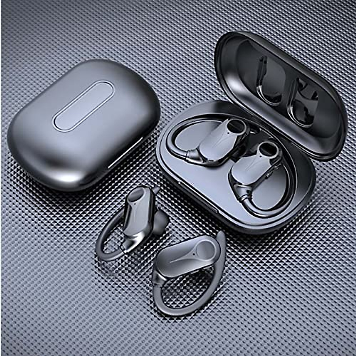 MIANHT Wireless Earbuds Sports Bluetooth 5.3 - Bluetooth Headphones Earhook Noise Cancelling, Waterproof Workout Earphones, HiFi Sound Quality, for Running, Gym