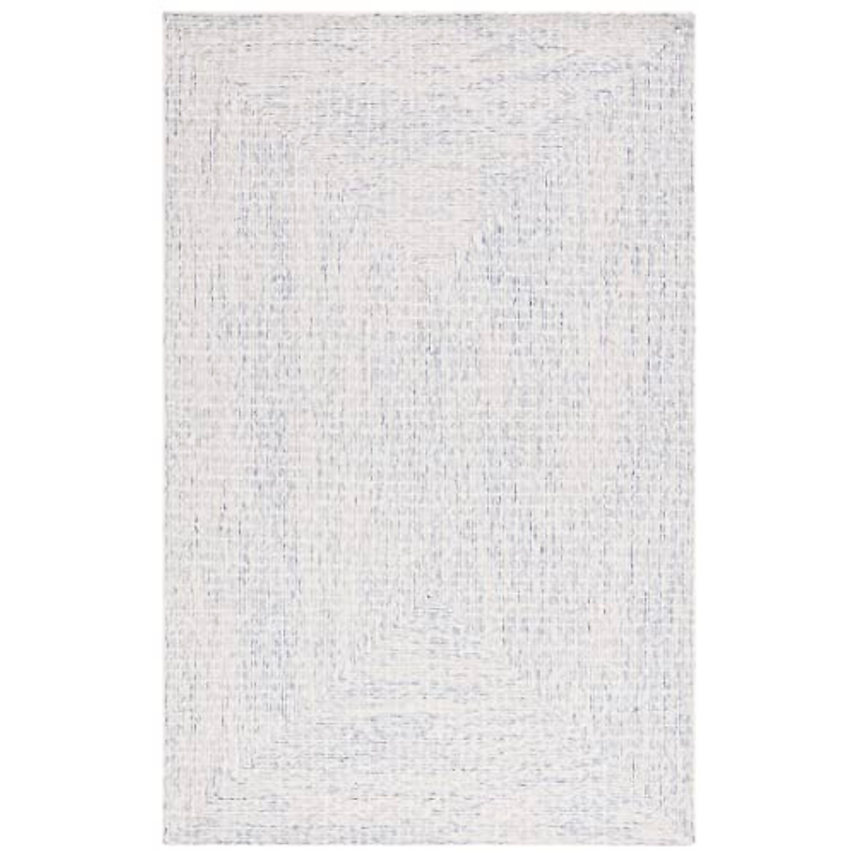 Safavieh Abstract Collection 6' x 9' Blue/Ivory ABT480M Handmade Wool Area Rug