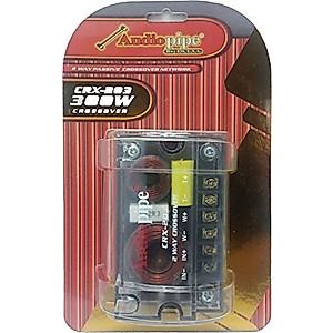 Audiopipe 2 Way Crossover CRX-203 400 Watts Passive Crossover Car Audio Tweeter