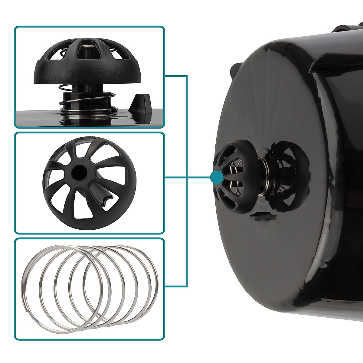 Coffees Machine Brew Basket Bottom Spring Loaded Stopper Kits Replacement for Mr Coffee Maker Filter Basket Replacement Parts 185774-000-000,185774 000 000,112435-000-000 (2)