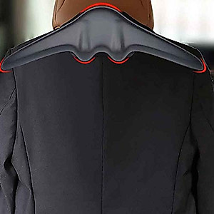 MXIAOXIA Top Soft PU Leather Car Coat Hangers Hangers for Suit Coat Jacket Back Seat Headrest Clothes Hanger Safety Handle Hanging Hook