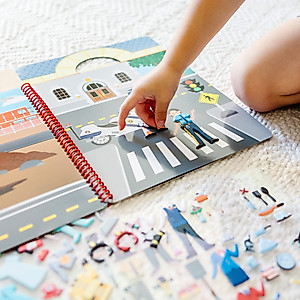 Melissa & Doug Puffy Sticker Activity Books Set: Cool Careers and Pet Place