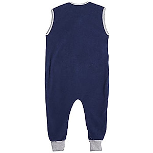 baby deedee Fleece Sack with Feet, Sleep Kicker, Toddler Wearable Blanket Sleeper, Navy, 2-4T (Pack of 1)