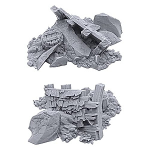 Urban Rubble by GameScape3D, 3D Printed Tabletop RPG Scenery and Wargame Terrain for 28mm Miniatures