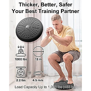 Tumaz Wobble Cushion - Wiggle Seat to Improve Sitting Posture & Stay Focused for Sensory Kids, Balance Disc to Relief Back Pain & Core Strength & Flexible Seating [Extra Thick, Pump Included]