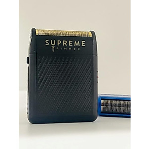 SUPREME TRIMMER Foil Shaver STF101 (150 Min Runtime) & Replacement Cutters SB11 | Solo - Black