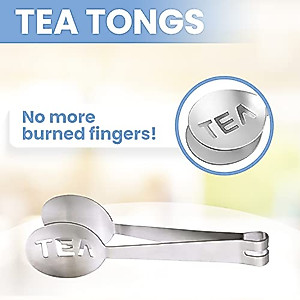 Organic Tea Gift Set with Portable Kettle - 25 Piece Tea Lovers Gift Basket | Birthday Gift for Women or Men | Present for Mom Mother, Teacher, Friendship, Get Well, Co-Worker