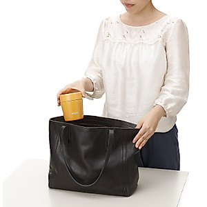 Tiger MCL-B025-YS Tiger Thermos Vacuum Insulated Soup Jar, 8.5 fl oz (250 ml), Thermal Lunch Box, Wide Mouth, Round Bottom, Saffron Yellow