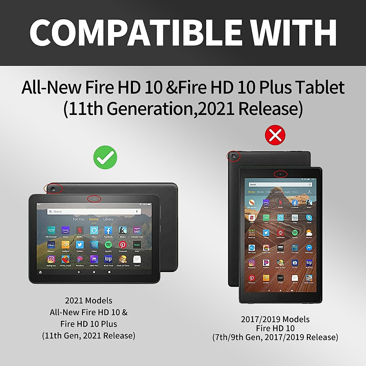 for Fire HD 10 Tablet Case 11th Generation 2021 and Amazon Fire HD10 Plus Case 10.1", 360 Degree Rotating Stand Smart Protective Case,for Fire HD 10 2021 Tablet,Cute Owl Roses Flower