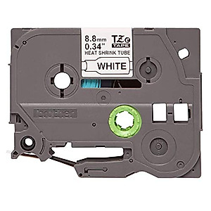 Brother HSe-221 8.8mm Heat Shrink Tube Tape Cassette - Black on White