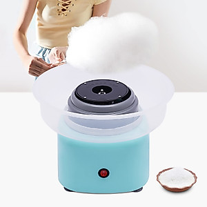 Cotton Candy Machine portable with Large Splash-Proof Plate Countertop Cotton Candy Maker Homemade Sweets with Sugar Scoop & Candy Sticks for Home Kids Birthday Family Party