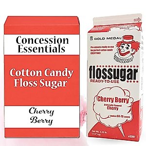 Concession Essentials Cherry Berry, 1 Carton-3.25 Pound Carton- Cherry