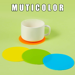 LUTER 4pcs Silicone Jar Opener Gripper Pads, Round Bottle Openers Multi-function Silicone Jar Lid Opener Kitchen Coasters for Elders Kids Weak Hands Arthritic Hands