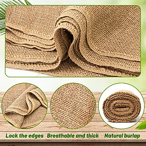 40" x 15 Feet Burlap Fabric Tree Wrap Roll Gardening Natural Burlap Fabric, Burlap Jute Fabric Blanket for Crafts Wedding Table Center Pieces Decoration Rustic Party Décor