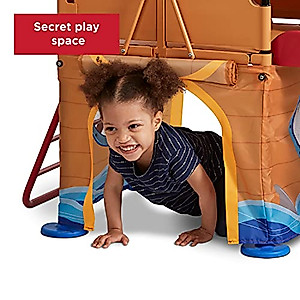 Radio Flyer Play & Fold Away Pirate Ship, Toddler Climber, Kids Playhouse for Ages 2-5