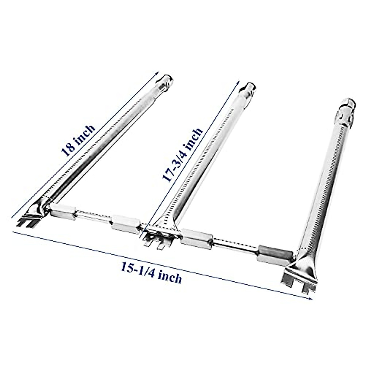 Utheer Grill Parts with 7636 Flavor Bars, 69787 Grill Burner and Ignitor for Weber Spirit 300 Series with Front Control, Universal Stainless Steel Griddle, 17" x 13" Griddle Flat Top Plate