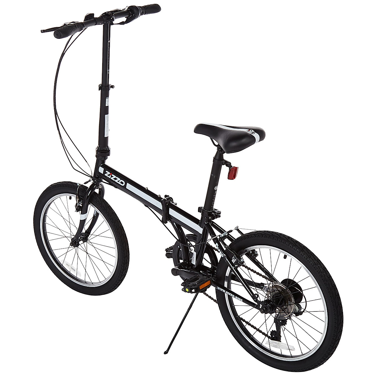 ZiZZO Ferro 20-inch 29 lbs Light Weight Folding Bike (Black)