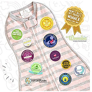 Woombie Grow with Me Baby Swaddle, Convertible Swaddle Fits Babies 0-9 Months, Expands to Wearable Blanket for Babies up to 18 Months, Dream On