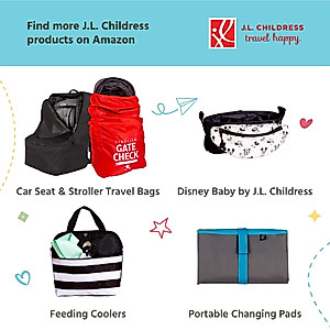 J.L. Childress Cups 'N Cargo Universal Stroller Organizer with Cup Holders and Mesh Storage Compartment - Deep Cup Holders - Multiple Zippered Pockets - Fits Uppababy, Stroller Wagons & more - Black