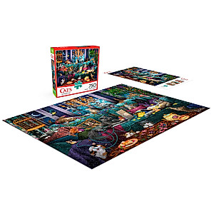 Buffalo Games - Brigid Ashwood - Quarantine Cats - 750 Piece Jigsaw Puzzle For Adults - High Quality Challenging Puzzle Perfect for Game Nights - Finished Puzzle Size is 24.00 x 18.00