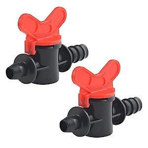 WMYCONGCONG 8 PCS Drip Irrigation Switch Valve 1/2 Inch Valve Bypass Drip Irrigation Barbed Ball Valve for Drip Irrigation Aquarium Hose Tube (8 PCS)