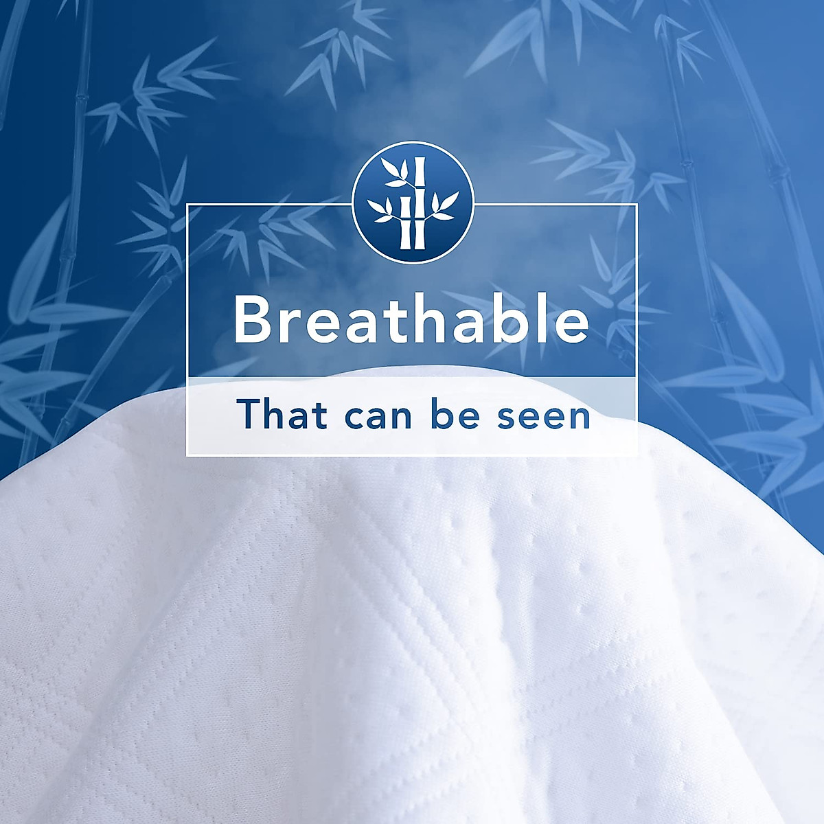 King Size Waterproof Mattress Protector, Cooling Mattress Pad Cover Fitted 8"-21" Deep Pocket,3D Air Fabric Breathable Bed Mattress Cover Matress Protector King Size Soft & Noiseless White