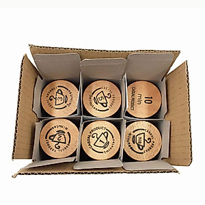 Backbayia 6 Pieces Colorful Sand Timer 30s/1/2/3/5/10 Minutes Hourglass Sandglass for Kids, Classroom, Kitchen, Games (Round)