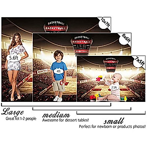Basketball Court Backdrop 7x5ft Sports Photo Background for Basketball Game Party Video Studio Props Photo Props BT020…………
