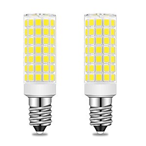 Aooallme E14 European Base Bulb e14 led Bulb Turkish Lamp Bulb Replace Dimmable 8W Equivalent 80W-100W Incandescent Bulb, AC 110V-130V Daylight White 6000K, 800LM (Daylight White)